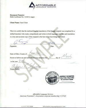 Do I Need a Certificate of Accuracy? - Affordable Language Services